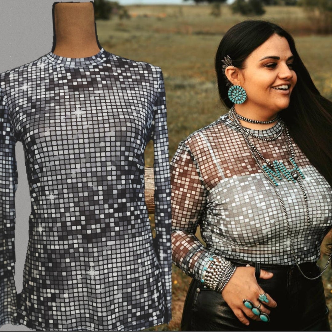 Disco Diva Mesh Top | WHISKEY RIVER DRY GOODS COMPANY